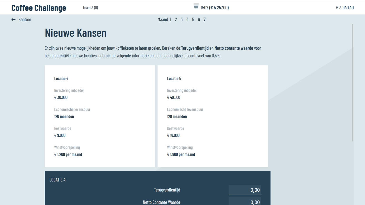 CoffeeChallenge: Sales game | Simenco